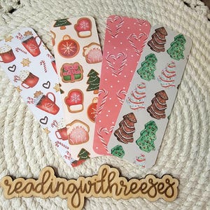 Christmas Treats Bookmarks Bookmarks for Gifts Cardstock Bookmarks ...