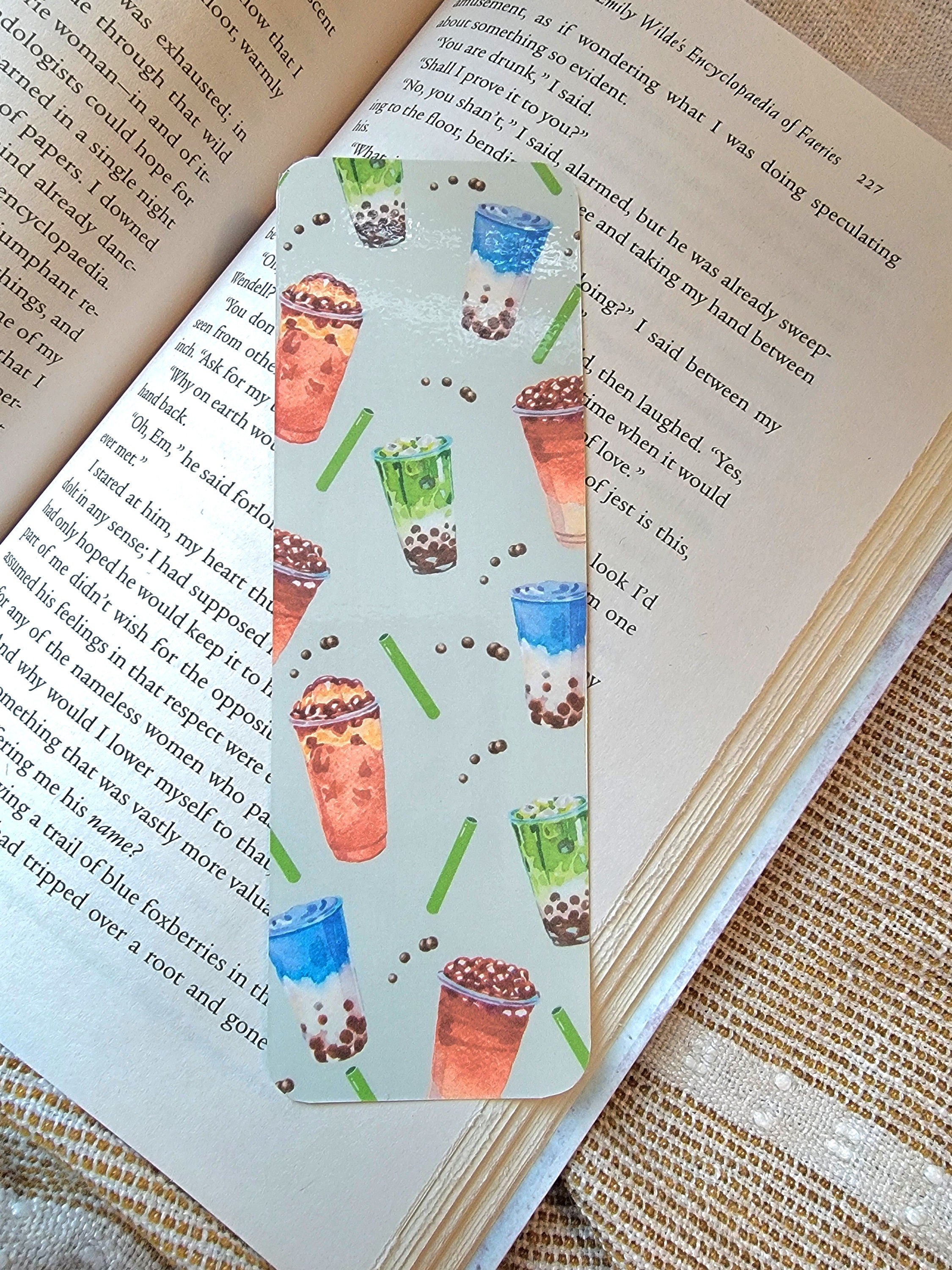 Bubble Tea Bookmarks Boba Tea Bookmarks Bubble Tea Boba Tea Drink ...