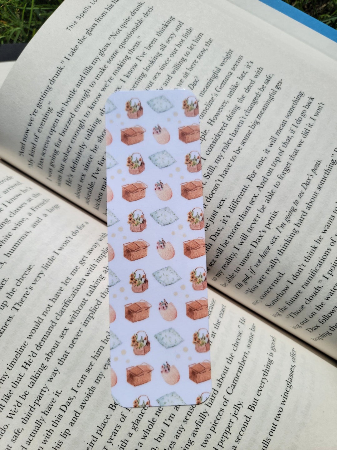 Picnic Bookmarks | Bookmarks for Gifts | Cardstock Bookmarks | Summer ...