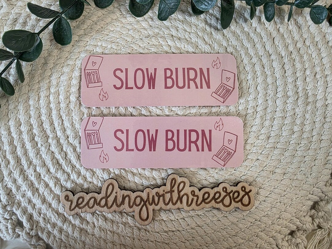 Slow Burn Bookmarks | Bookmarks for Gifts | Cardstock Bookmarks ...