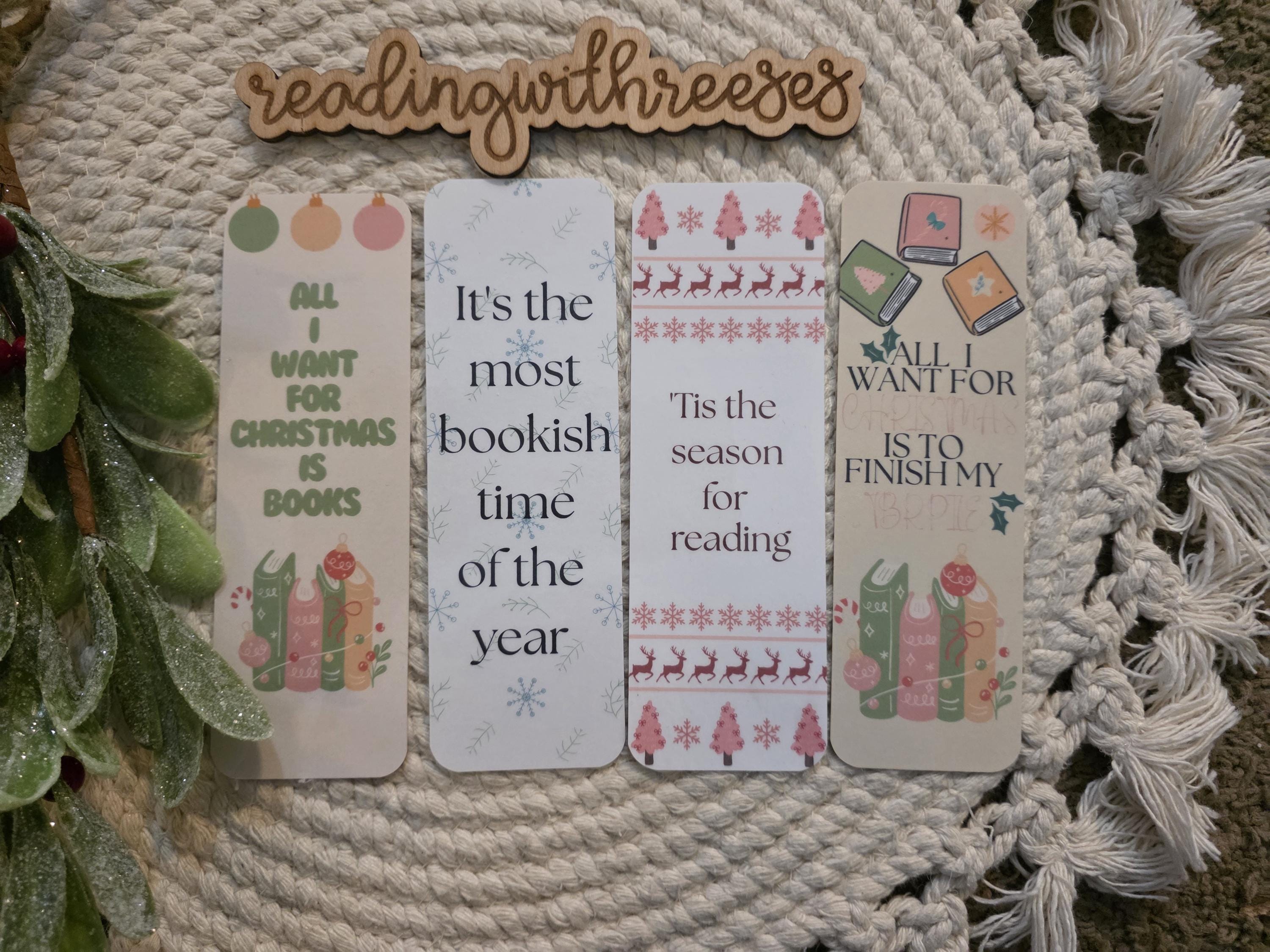 Christmas Patterns Bookmarks | Bookmarks for Gifts | Cardstock ...