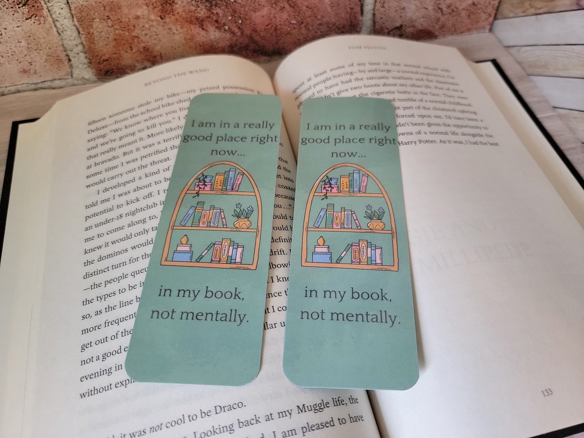 Good Place Bookmarks | Bookmarks for Gifts | Cardstock Bookmarks ...