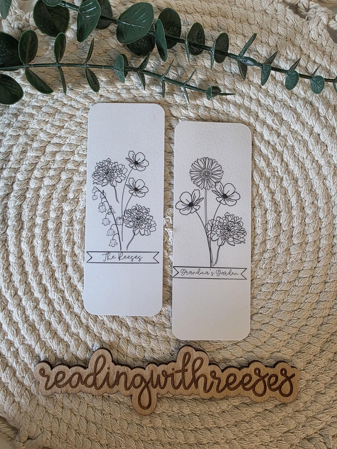 Birth Month Flower Bouquet Bookmarks | Personalized Bookmarks | Garden ...