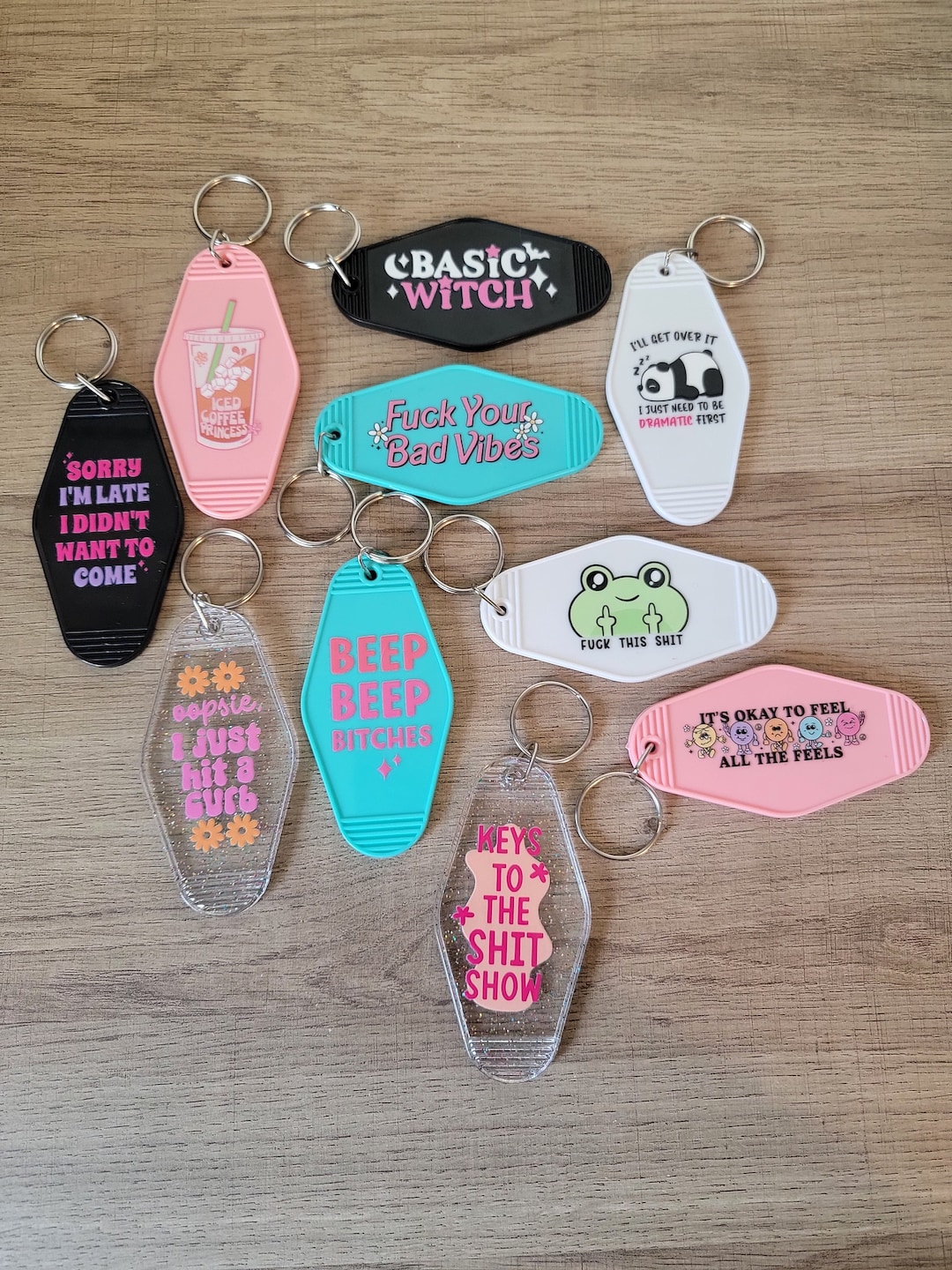 Keychains | Funny Keychains | Motel Style Keychains | Homemade Gifts ...
