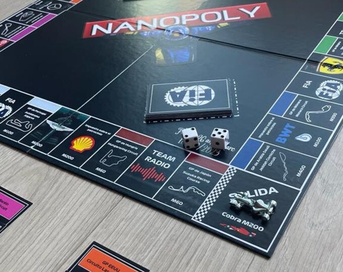 Nanopoly (formula 1 Custom Monopoly) - Printable Version - Etsy