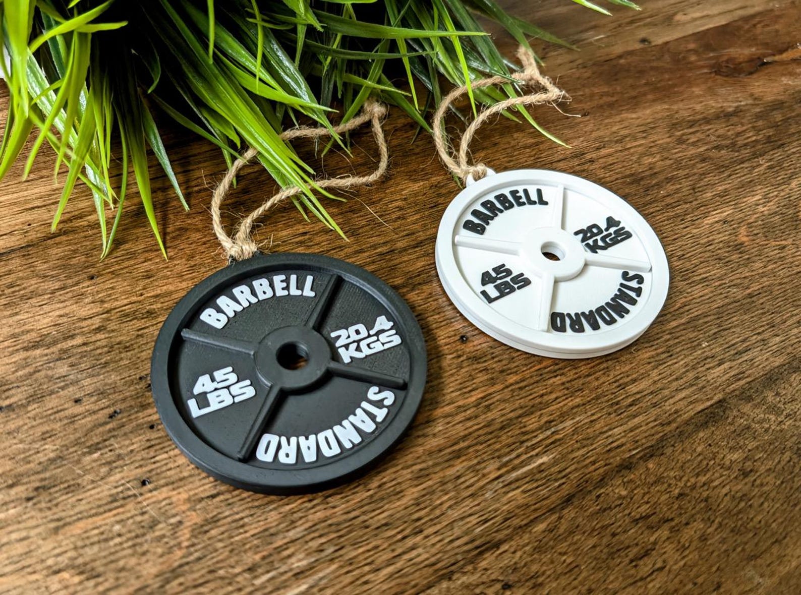 Barbell Weight Plate Ornament | Christmas, Fitness, Weightlifting ...