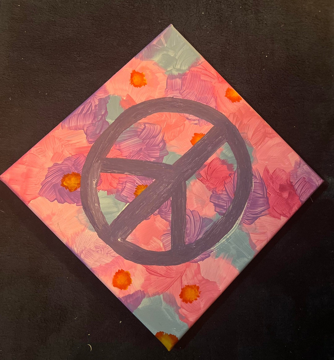 Peace Sign Painting - Etsy