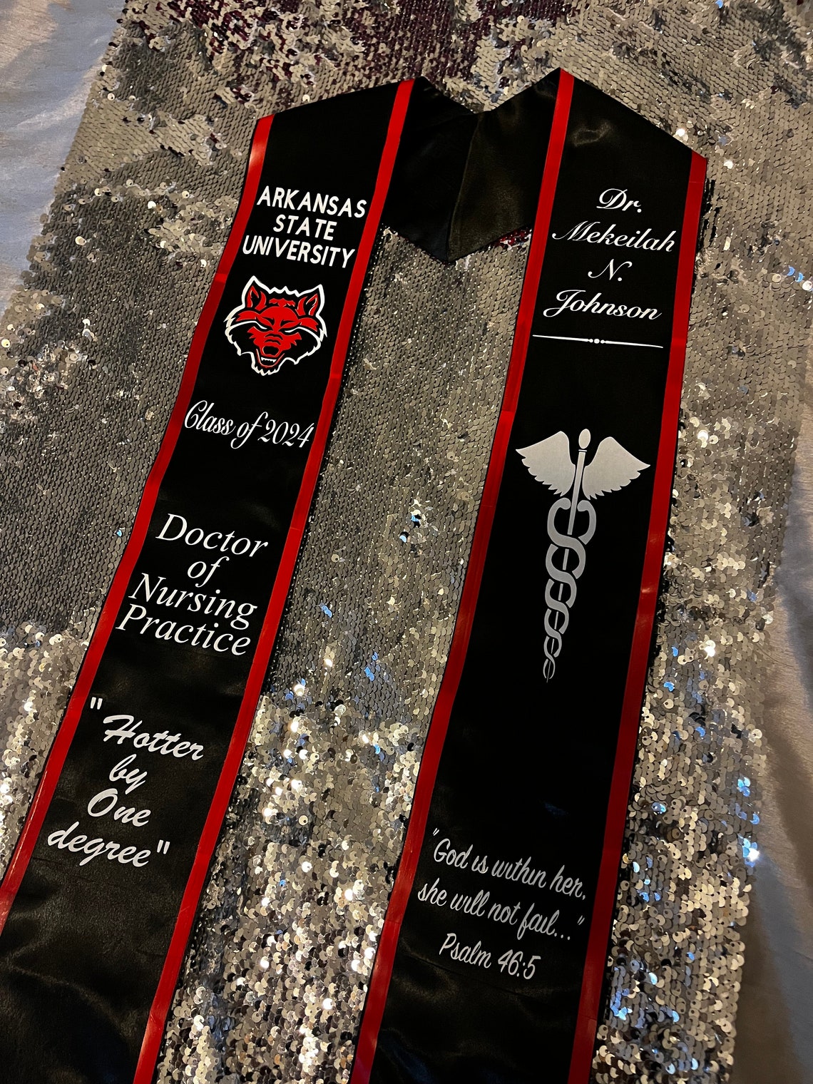 Custom Graduation Stole, Graduation Stole, HBCU Stole - Etsy