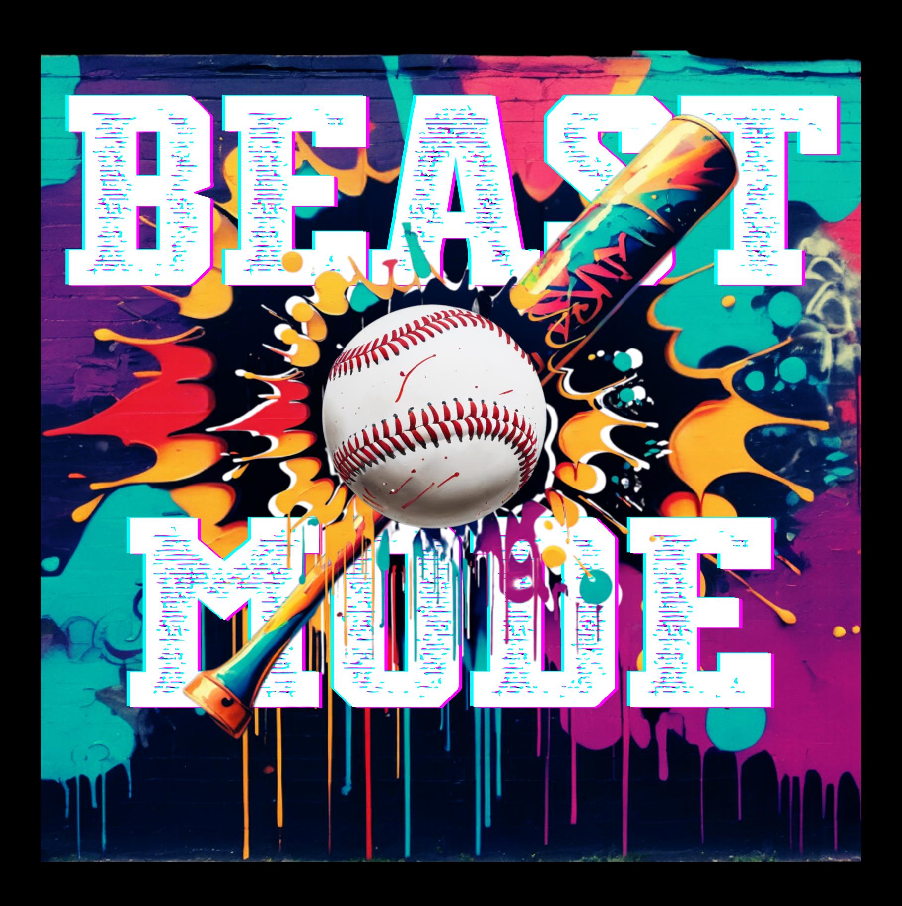 Baseball Beast Mode; Graffiti, Drip - Etsy