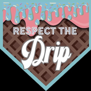 Respect the Drip, Baseball, Ice Cream Drips - Etsy