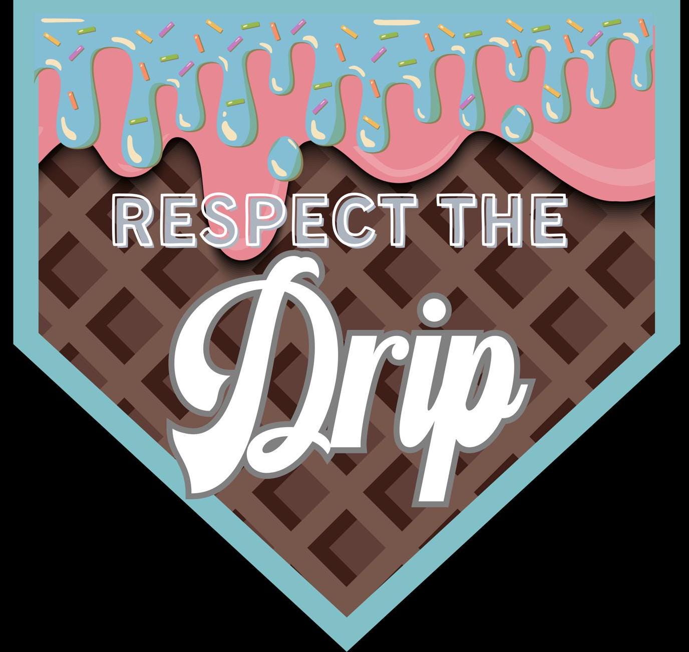 Respect the Drip, Baseball, Ice Cream Drips - Etsy