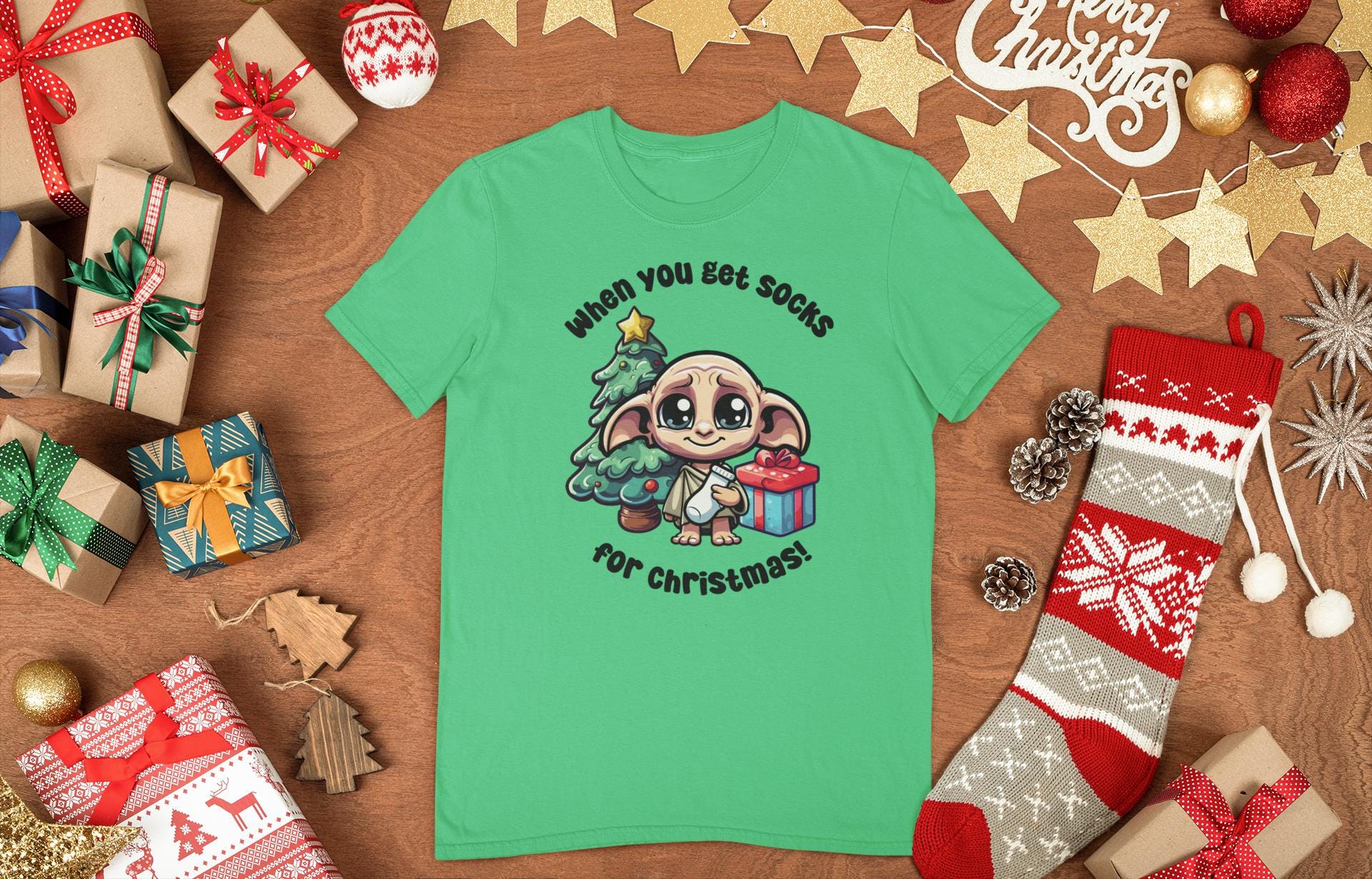 House Elf Socks for Christmas, HP, Free Elf - Etsy