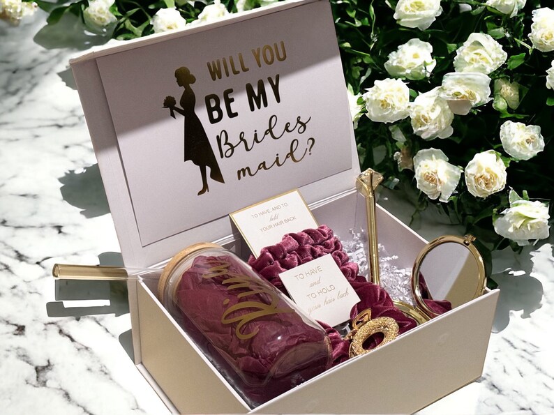 Personalized Bridesmaid Gift, Personalized Proposal Box, Bachelorette ...
