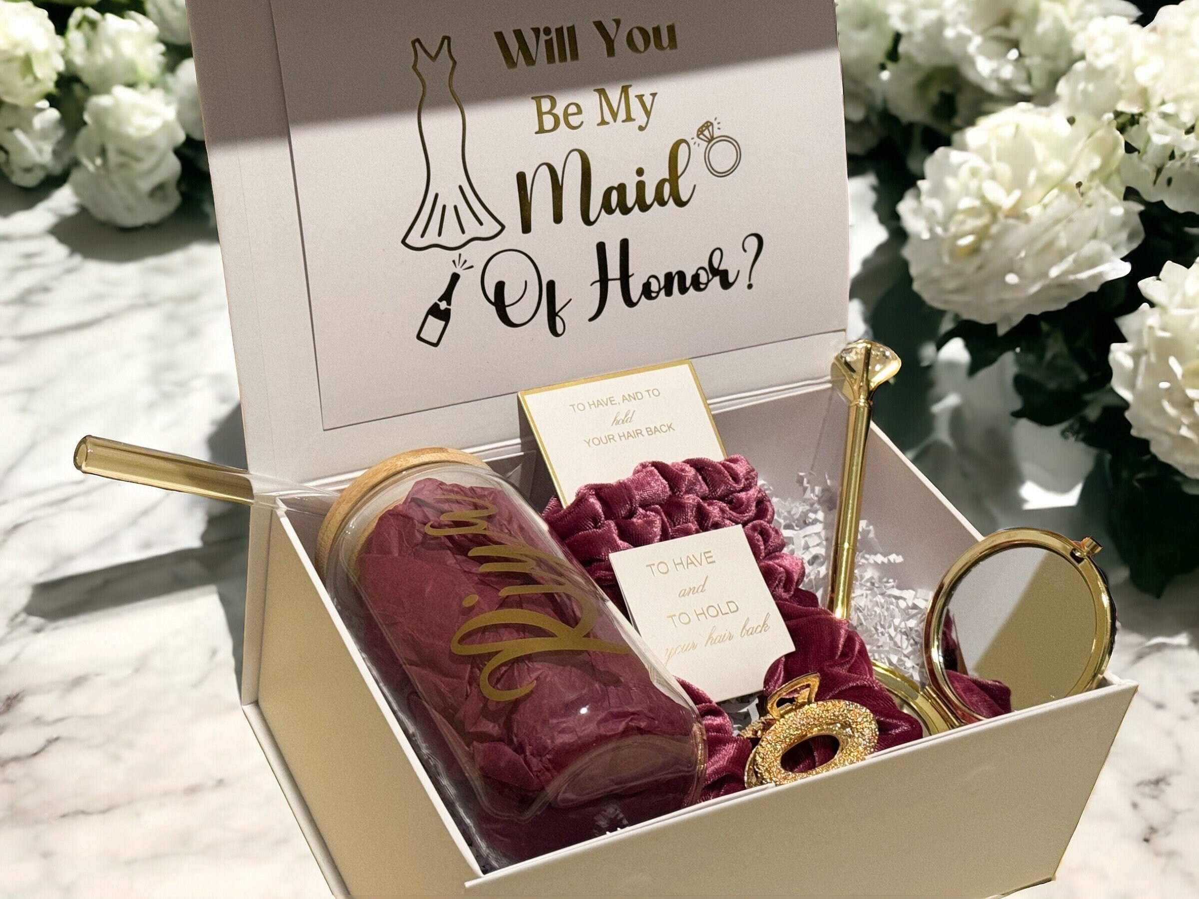 Personalized Bridesmaid Gift, Personalized Proposal Box, Bachelorette ...