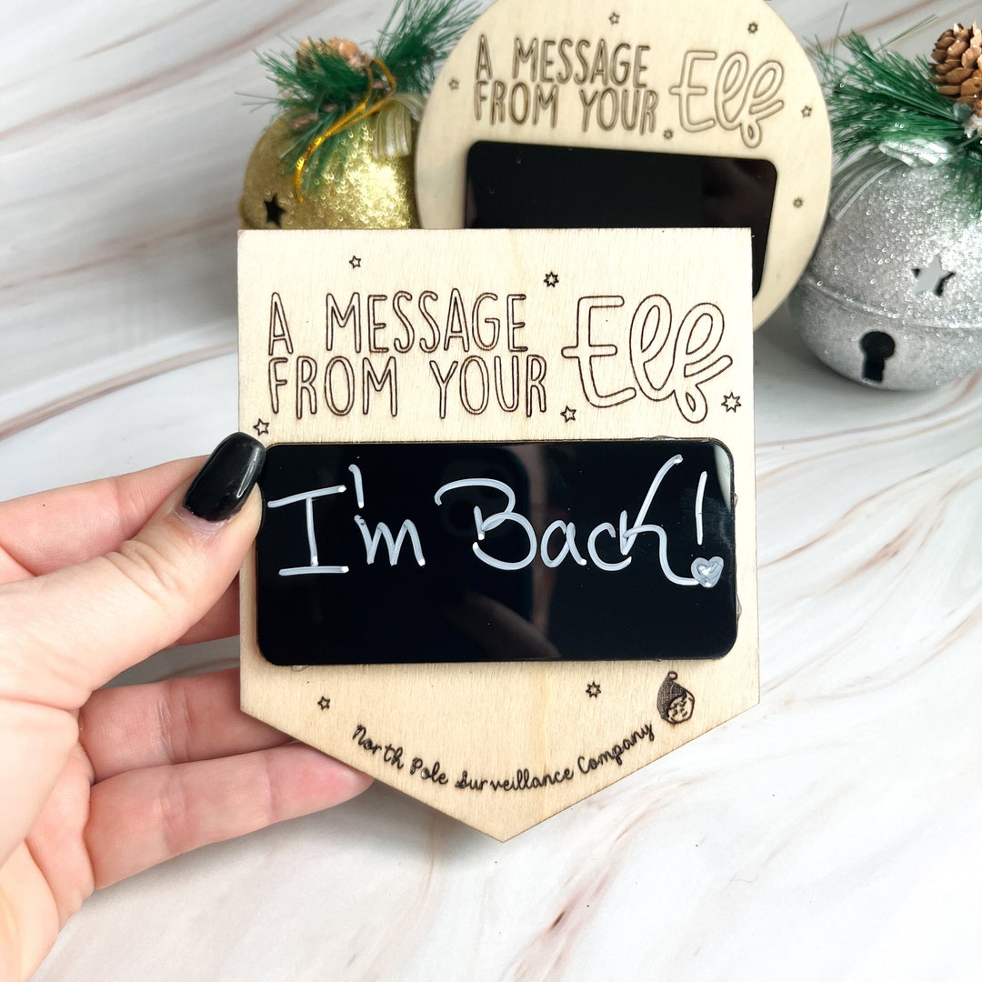 Elf Message Board, Message From Your Elf , Elf Blackboard Message ...