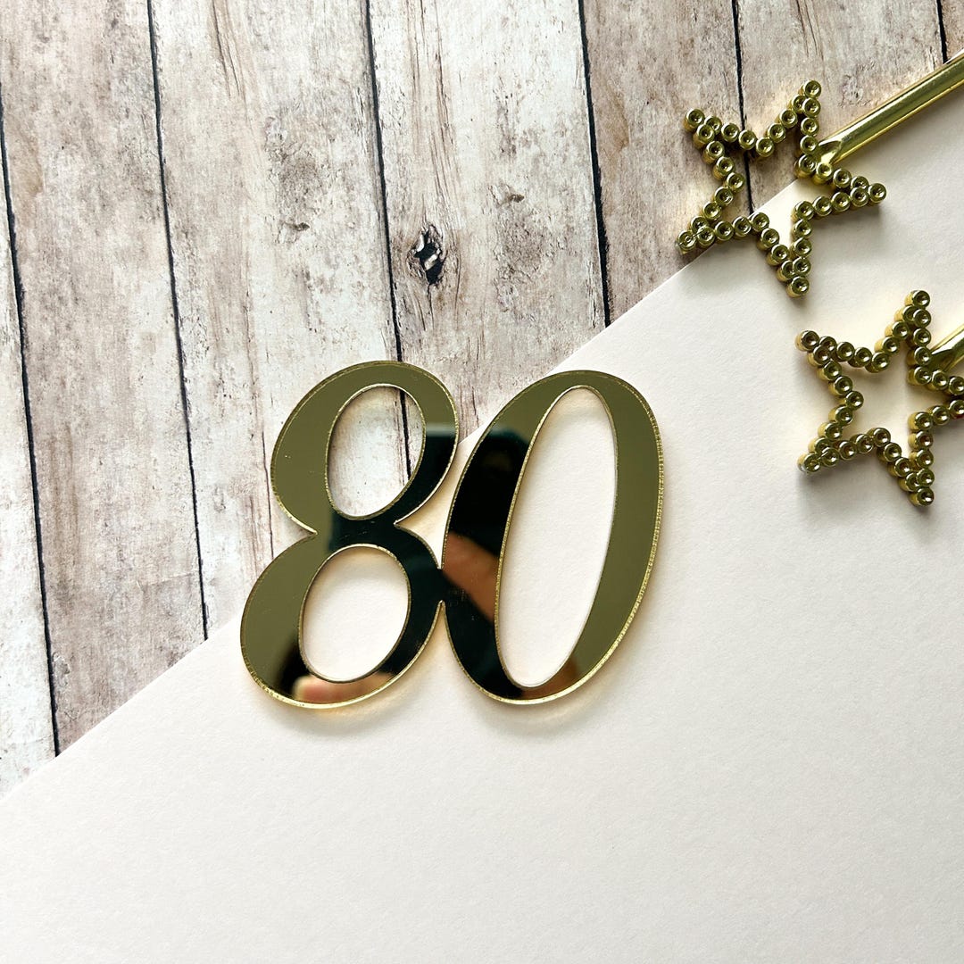 Acrylic Cake Number Personalized Cake Charm Cake Decoration Birthday ...