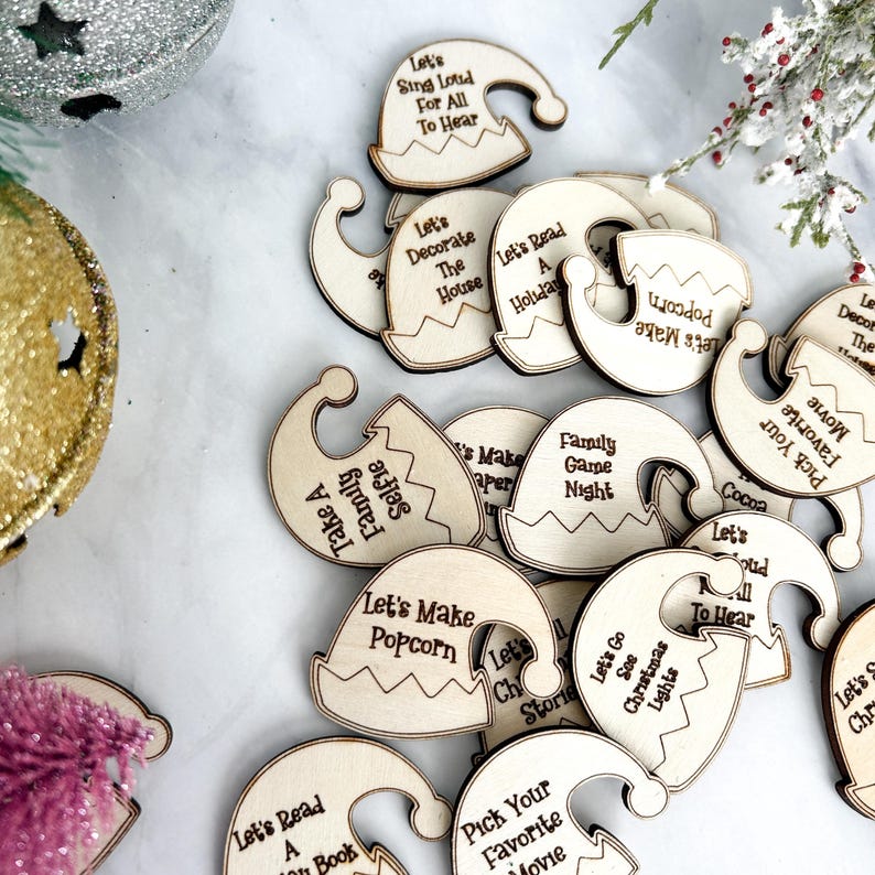 Christmas Activity Tokens Elf Activity Ideas Tokens Advent Calendar ...