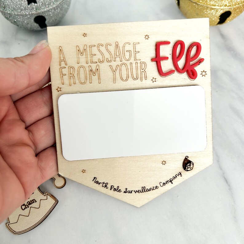 Message From Your Elf Board Dry Erase Elf Message Board Personalized ...