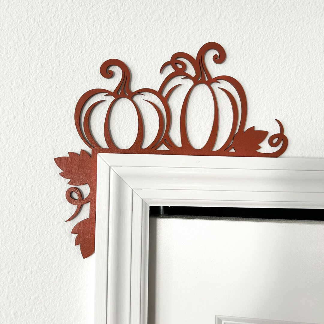 Fall Door Corner Decor, Door Frame Holiday Decor, Pumpkin Door Corner ...