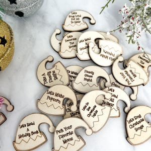 Christmas Activity Tokens Elf Activity Ideas Tokens Advent Calendar ...