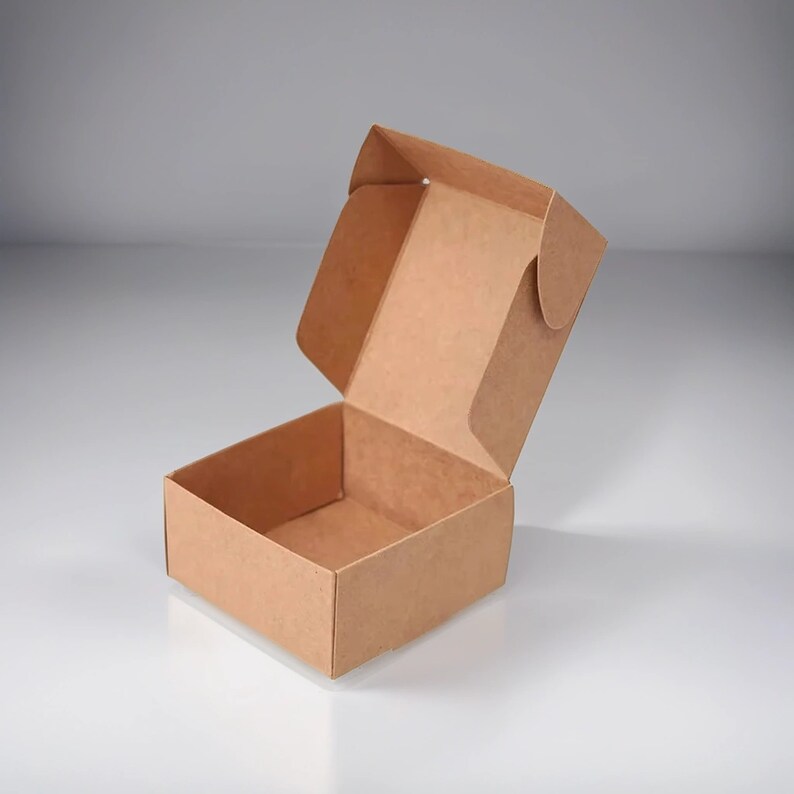 10pcs Empty Gift Box Kraft Cardboard Mini Small Boxes Wedding Blank ...