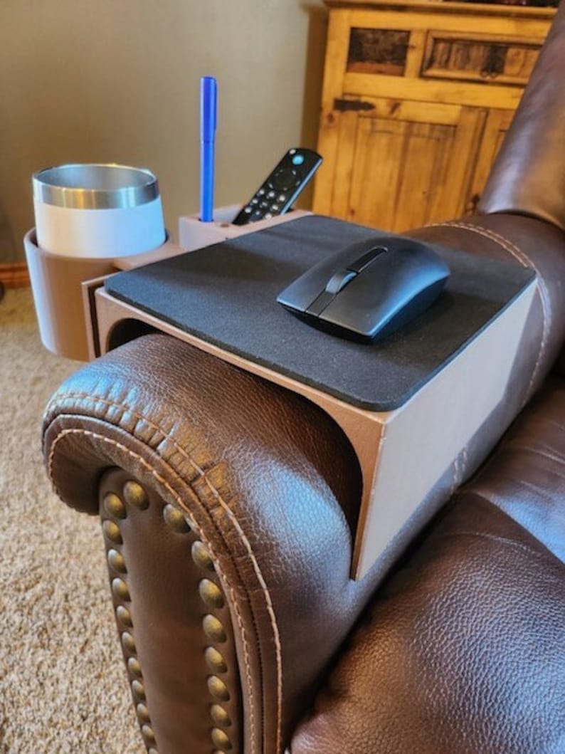 Recliner Mouse Pad Caddy: Armchair Organizer With Cup Holder - Etsy
