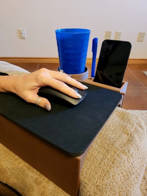 Recliner Mouse Pad Caddy: Armchair Organizer With Cup Holder - Etsy