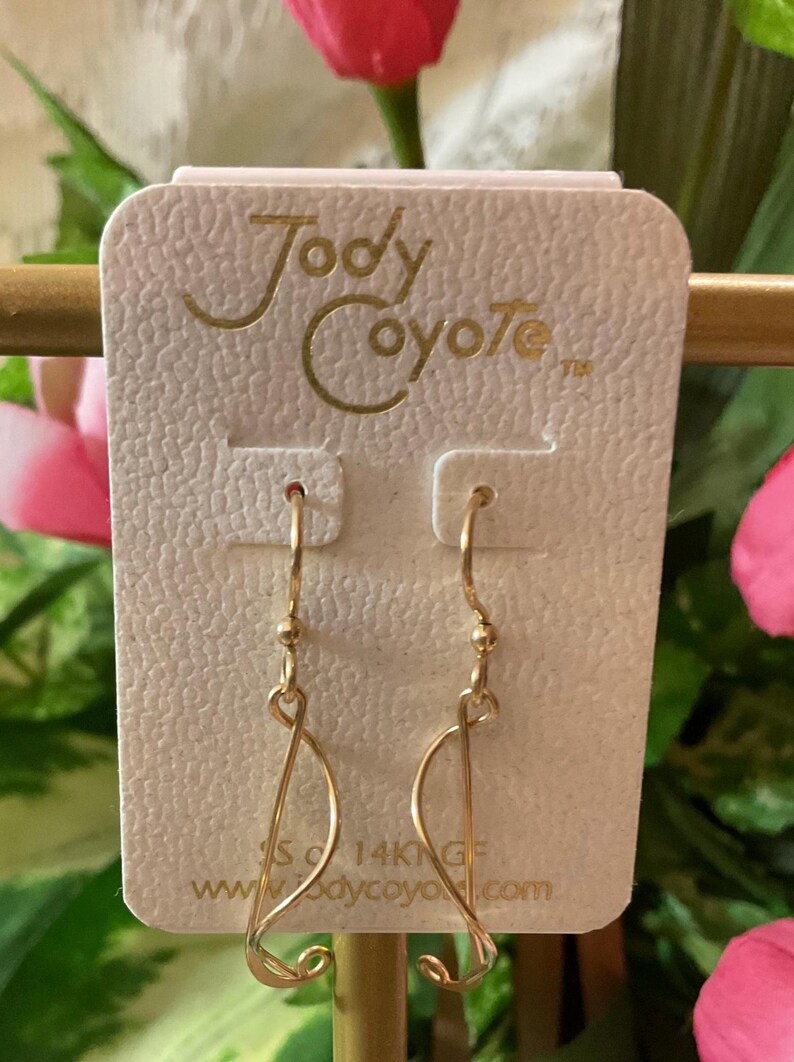 Jody Coyote 14KTGF Earrings - Etsy