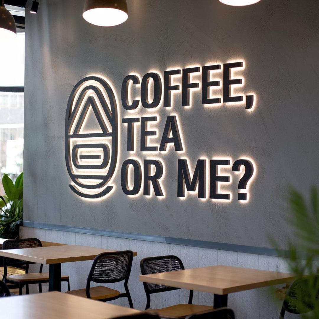 Custom Metal Backlit Sign, 3D Metal Sign, Business Sign, Custom Backlit ...