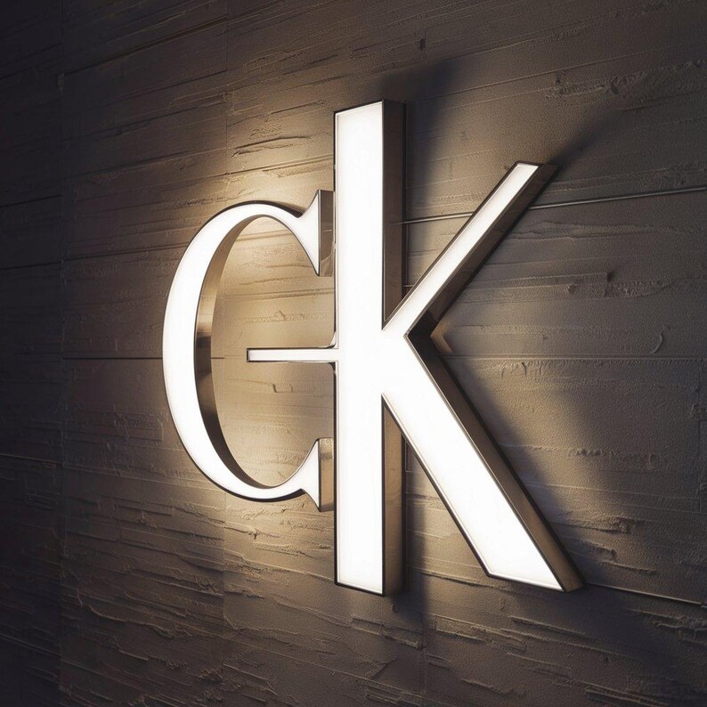 Custom Metal Backlit Sign, 3D Metal Sign, Business Sign, Custom Backlit ...