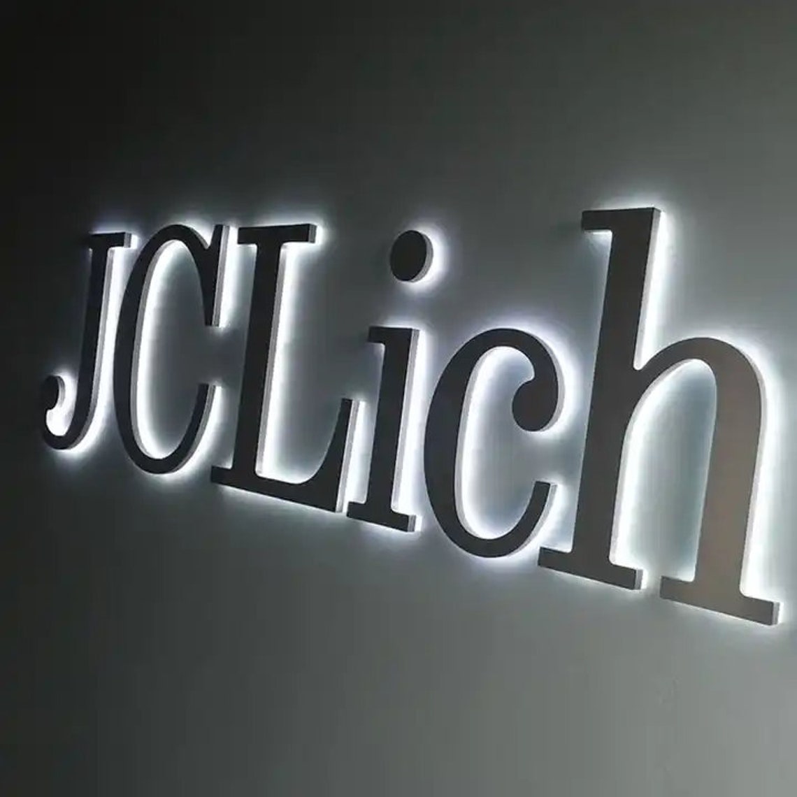 Backlit Business Sign Laser Cut Sign Custom Backlit Sign Metal Sign ...