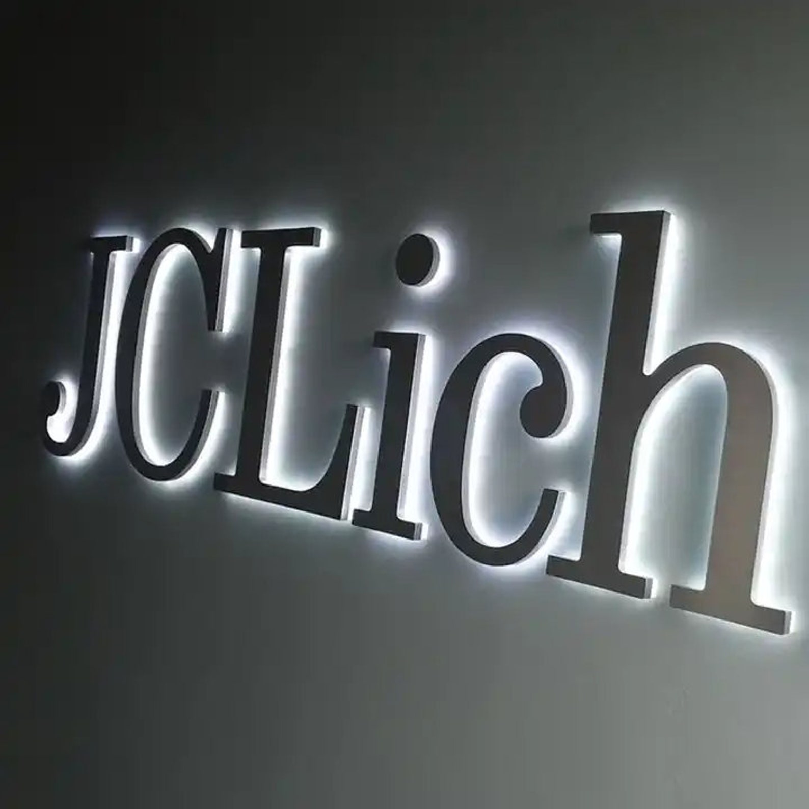 Metal Sign 3d Backlit Sign Metal Business Signs Custom Metal Sign Led ...