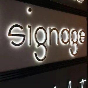 Metal Sign 3d Backlit Sign Custom Metal Sign Led Signs Salon Decor ...