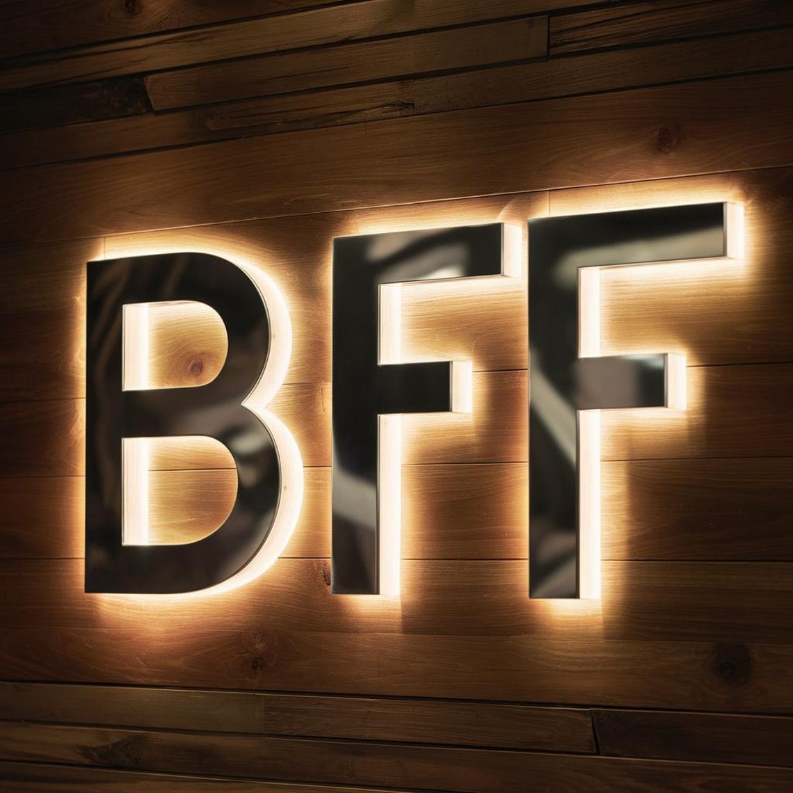 Custom Metal Backlit Sign, 3D Metal Sign, Business Sign, Custom Backlit ...