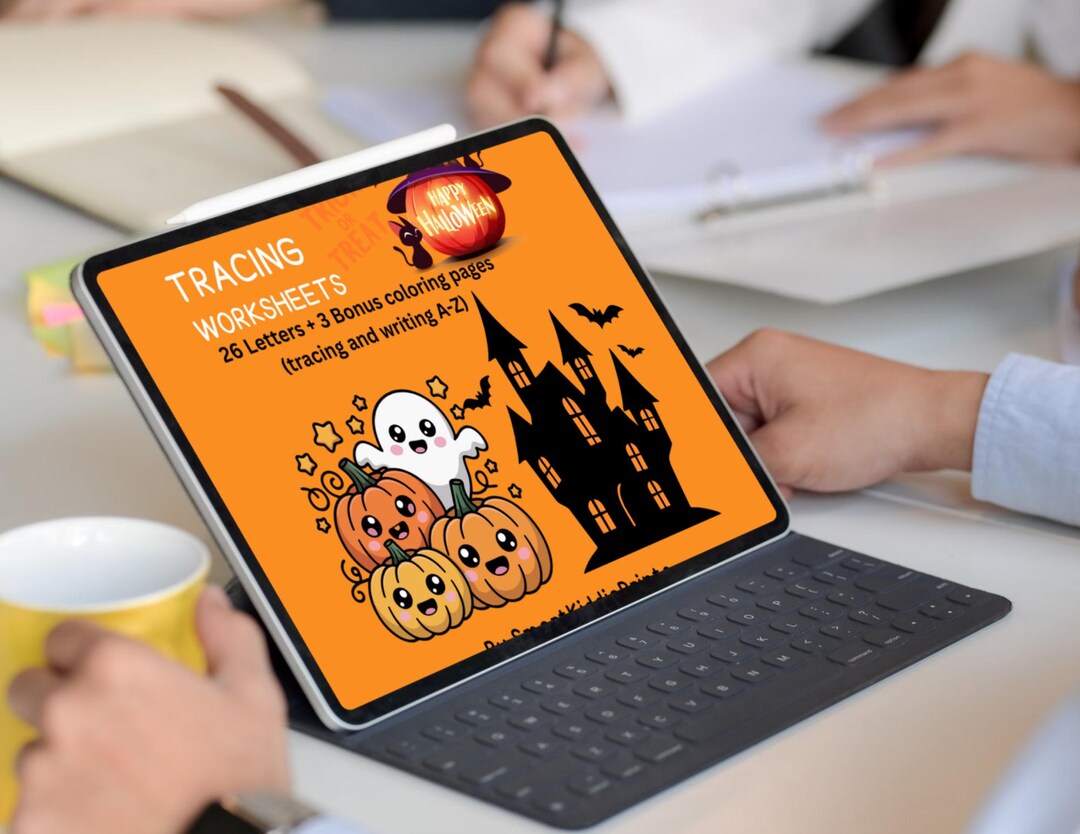 Halloween Alphabet Tracing - Etsy