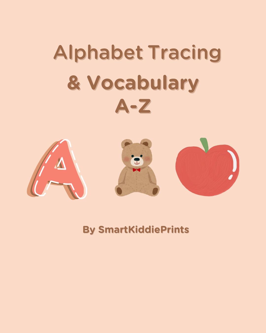 Alphabet Tracing and Vocabulary/coloring Workbook A-Z – 27 Page ...