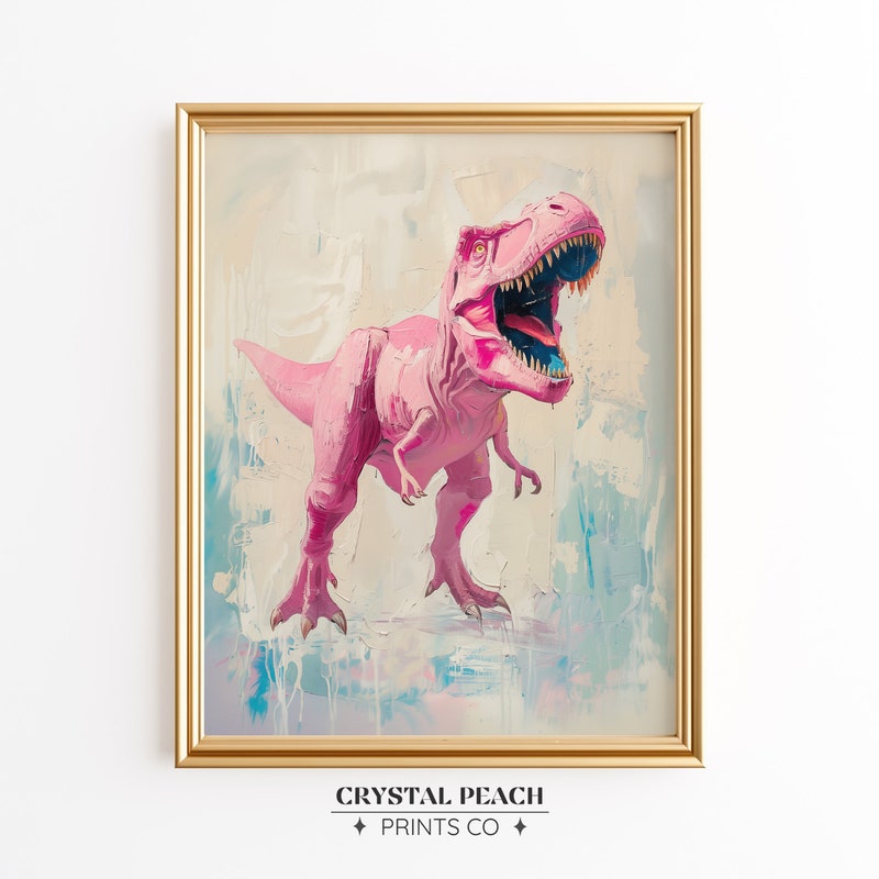 Pink Dinosaur - Etsy