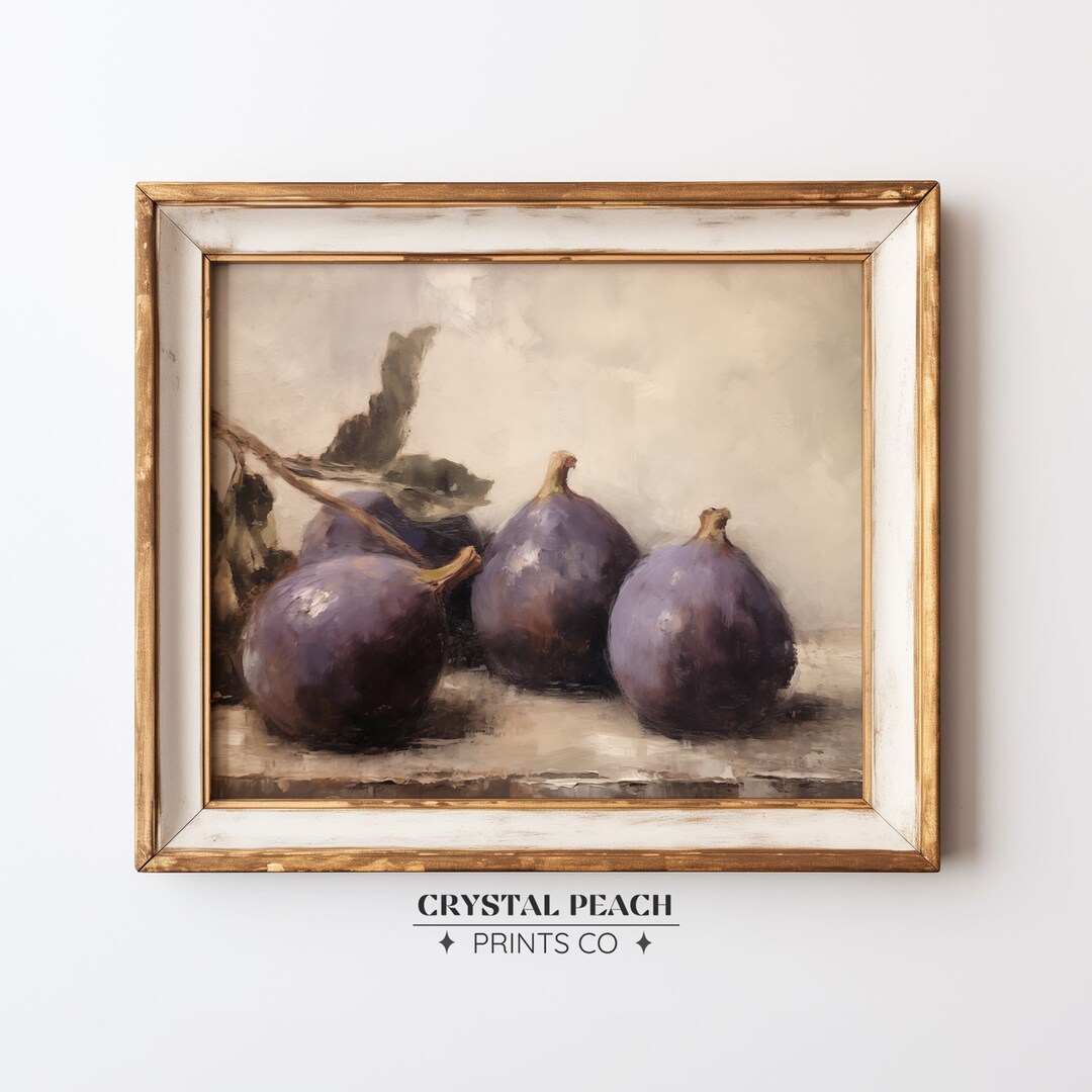 Rustic Figs Still Life Digital Print - Farmhouse Dinning Room Wall Art ...
