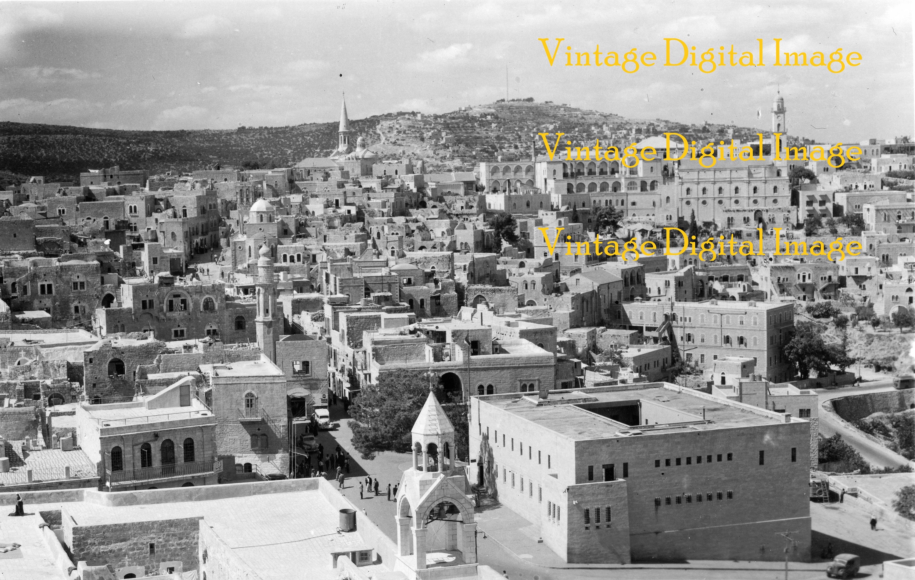 Jerusalem - Palestine - Israel - Early 1900s - B/W Photo Digital ...