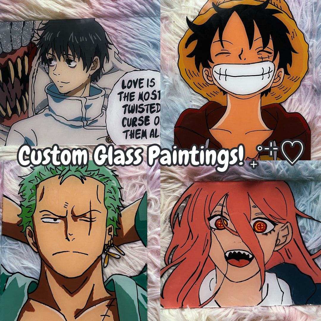 Custom Anime/manga Glass Painting - Etsy