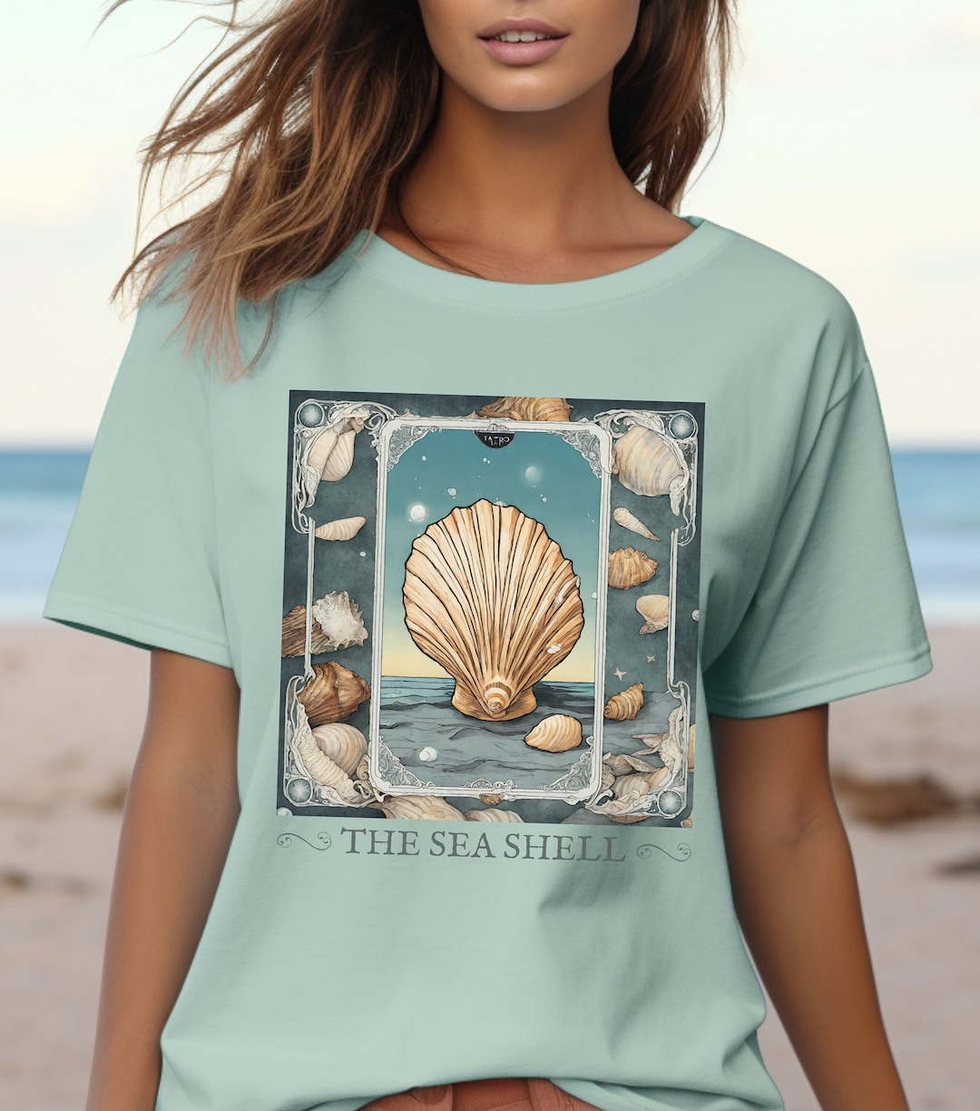 Mermaidcore the Seashell Tarot Card Mermaidcore Clothing Coconut Girl ...