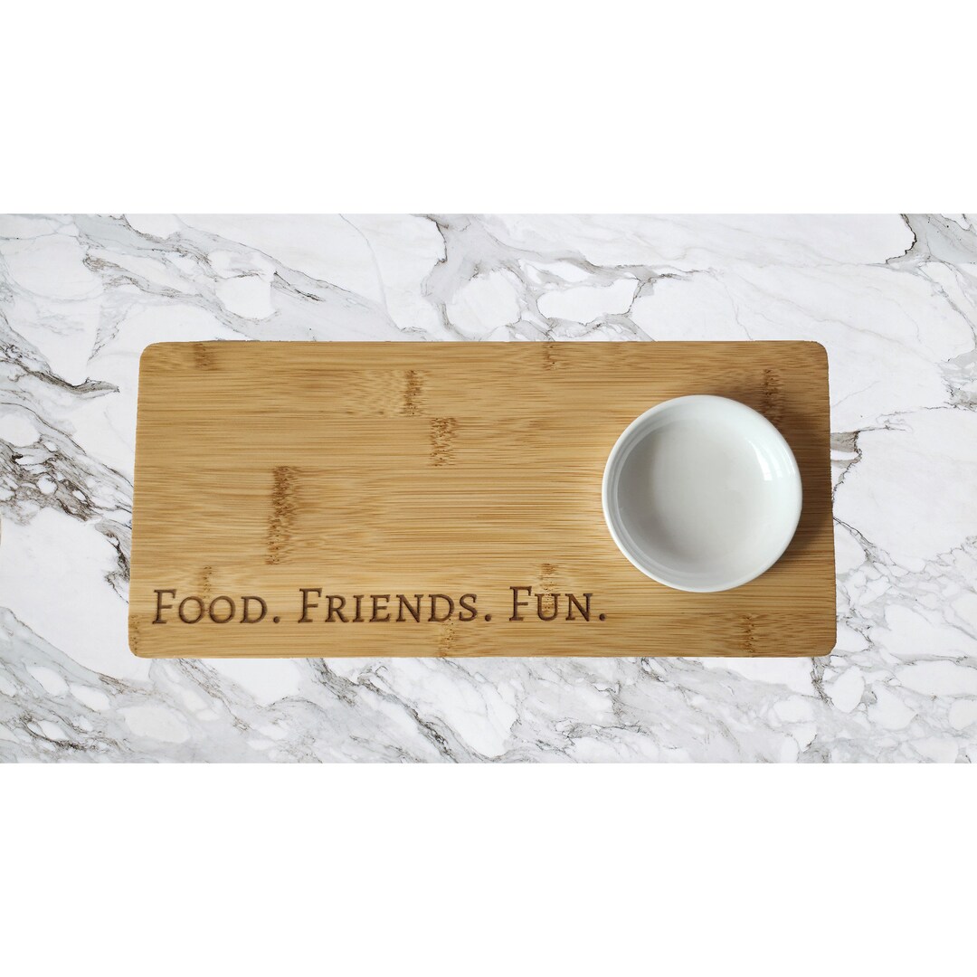 Food. Friends. Fun Serving Board With Dish - Etsy