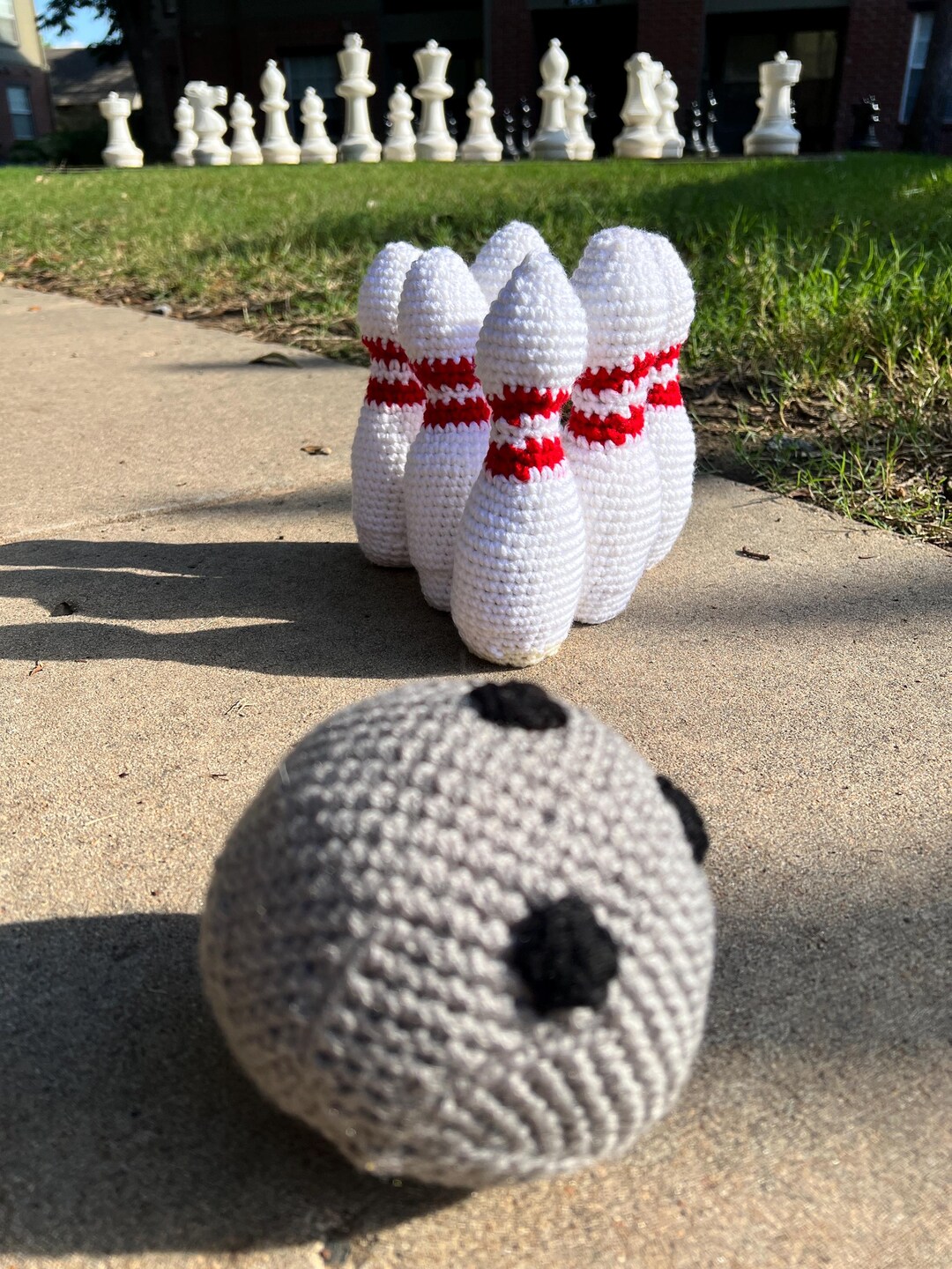 Crochet Bowling Set - Etsy