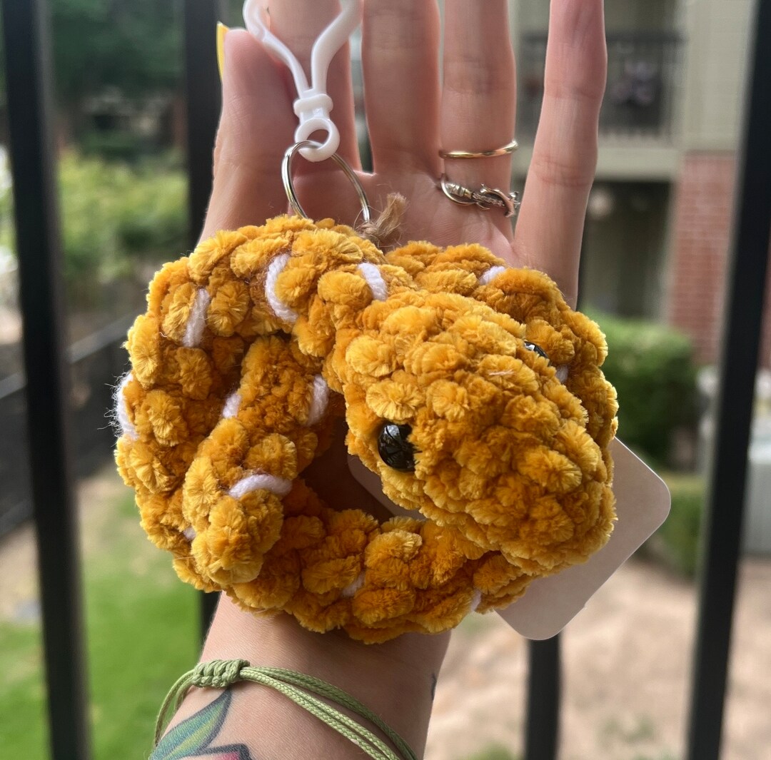 Pretzel Snake Keychain - Etsy