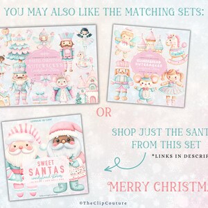 Pastel Christmas Clipart, Candyland Cute Watercolor, Nutcracker PNG ...