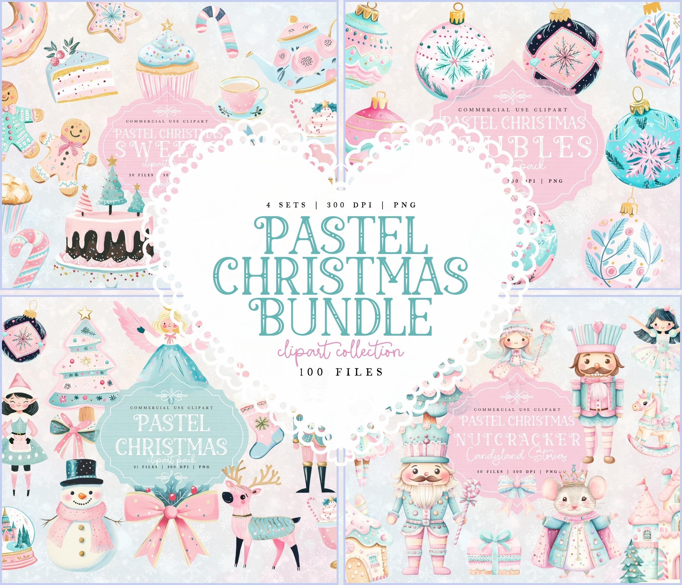 Pastel Christmas Clipart Bundle, Nutcracker PNG, Candyland Clipart ...