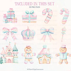 Nutcracker Christmas Clipart, Candyland Pastel Clipart, Christmas ...