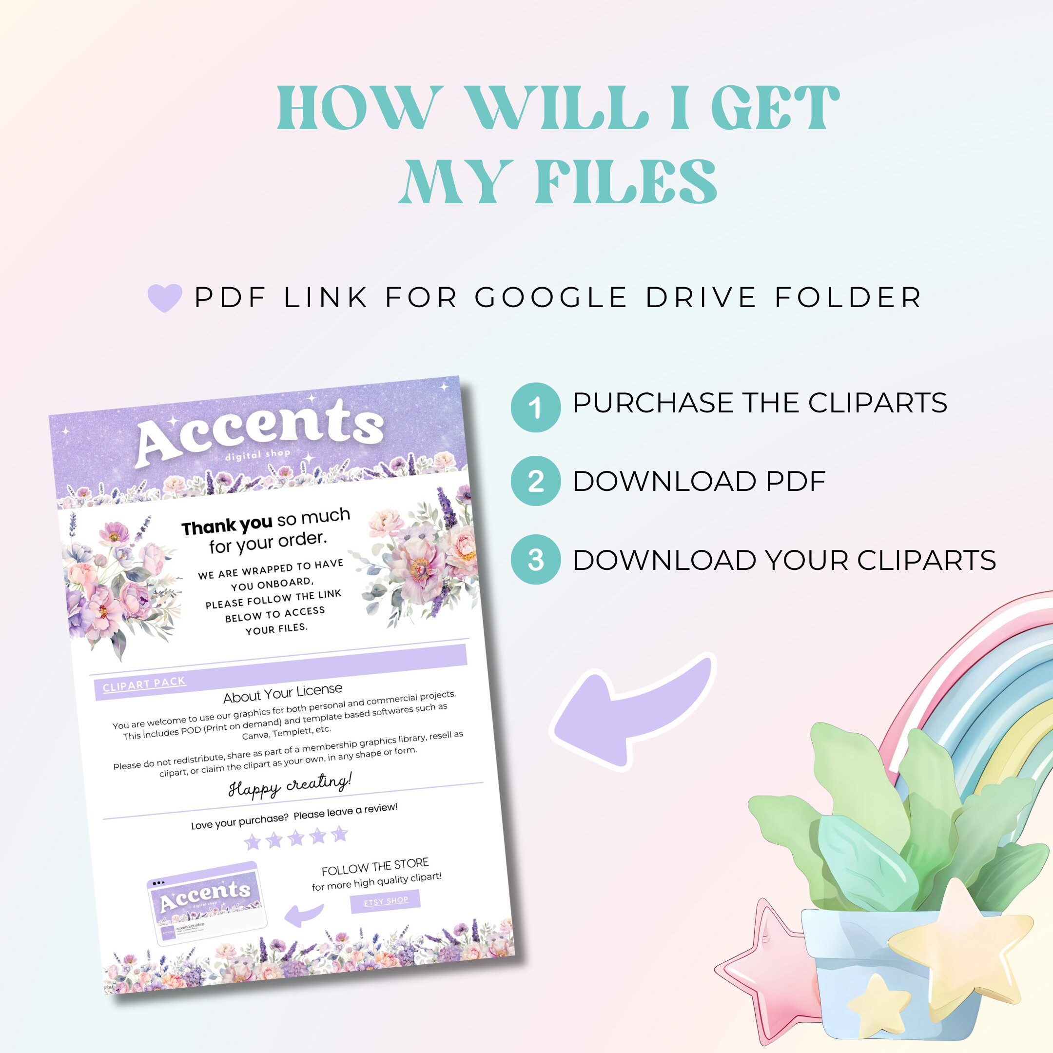 Cute Clipart Bundle for Social Media, Watercolor Influencer Graphics ...