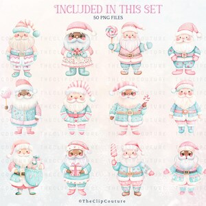 Pastel Christmas Clipart, Candyland Cute Watercolor, Nutcracker PNG ...