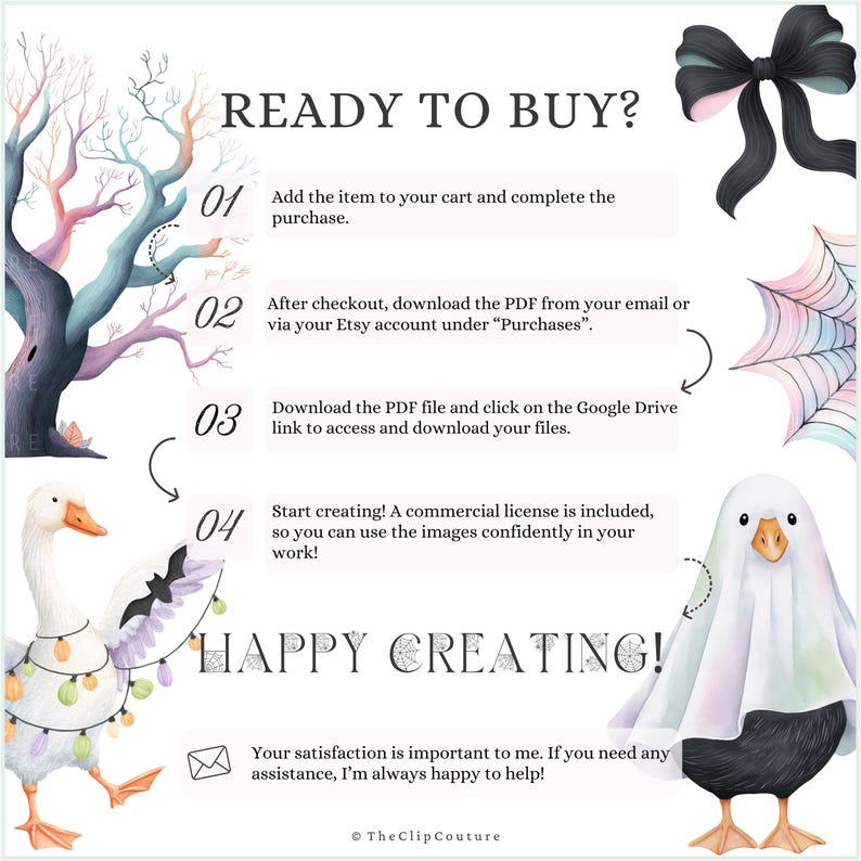 Halloween Goose Clipart, Cute Spooky Geese PNG, Silly Goose Halloween ...